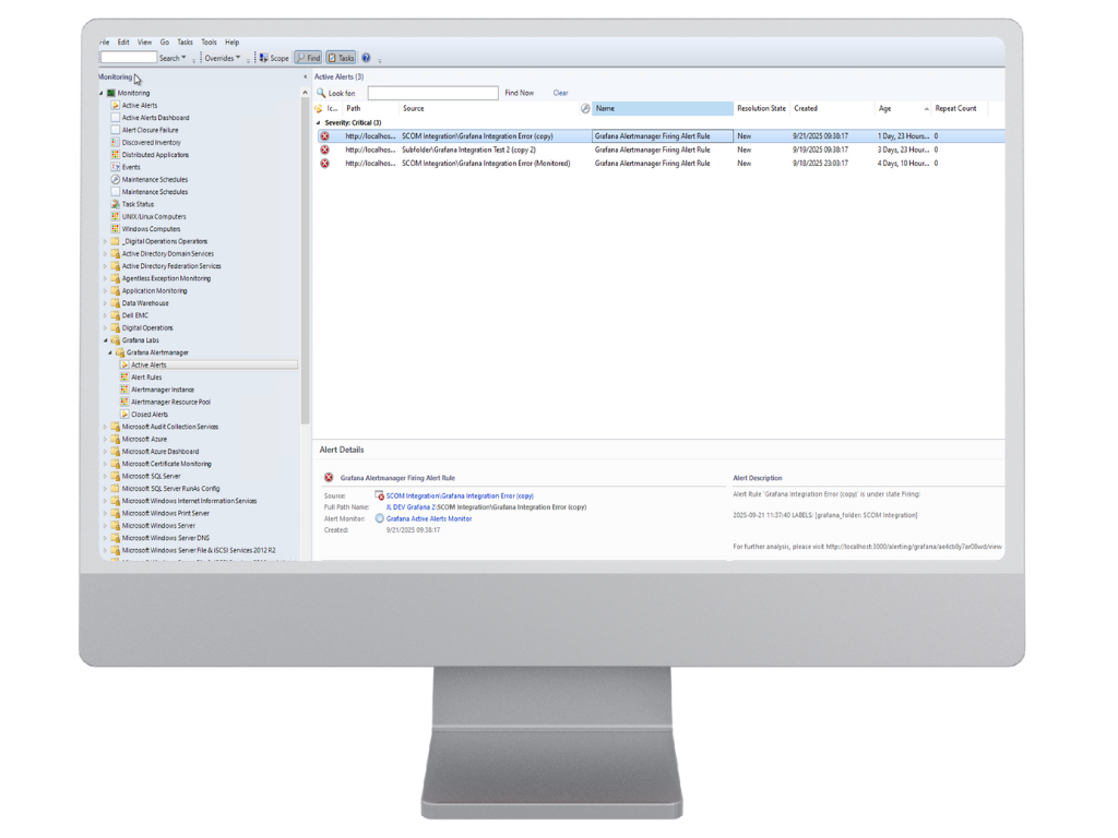 SCOM Management Pack for Grafana Alertmanager (FREE) | Opslogix