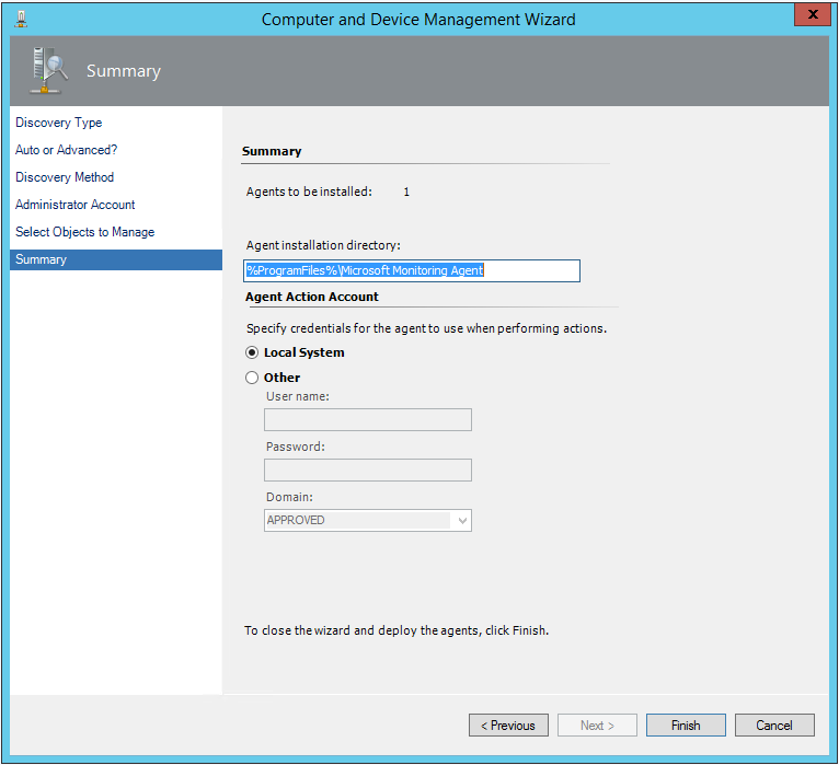 Install a Windows Agent