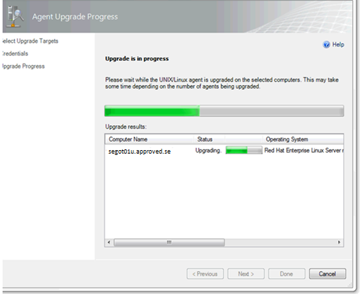Upgrade a UNIX/Linux agent